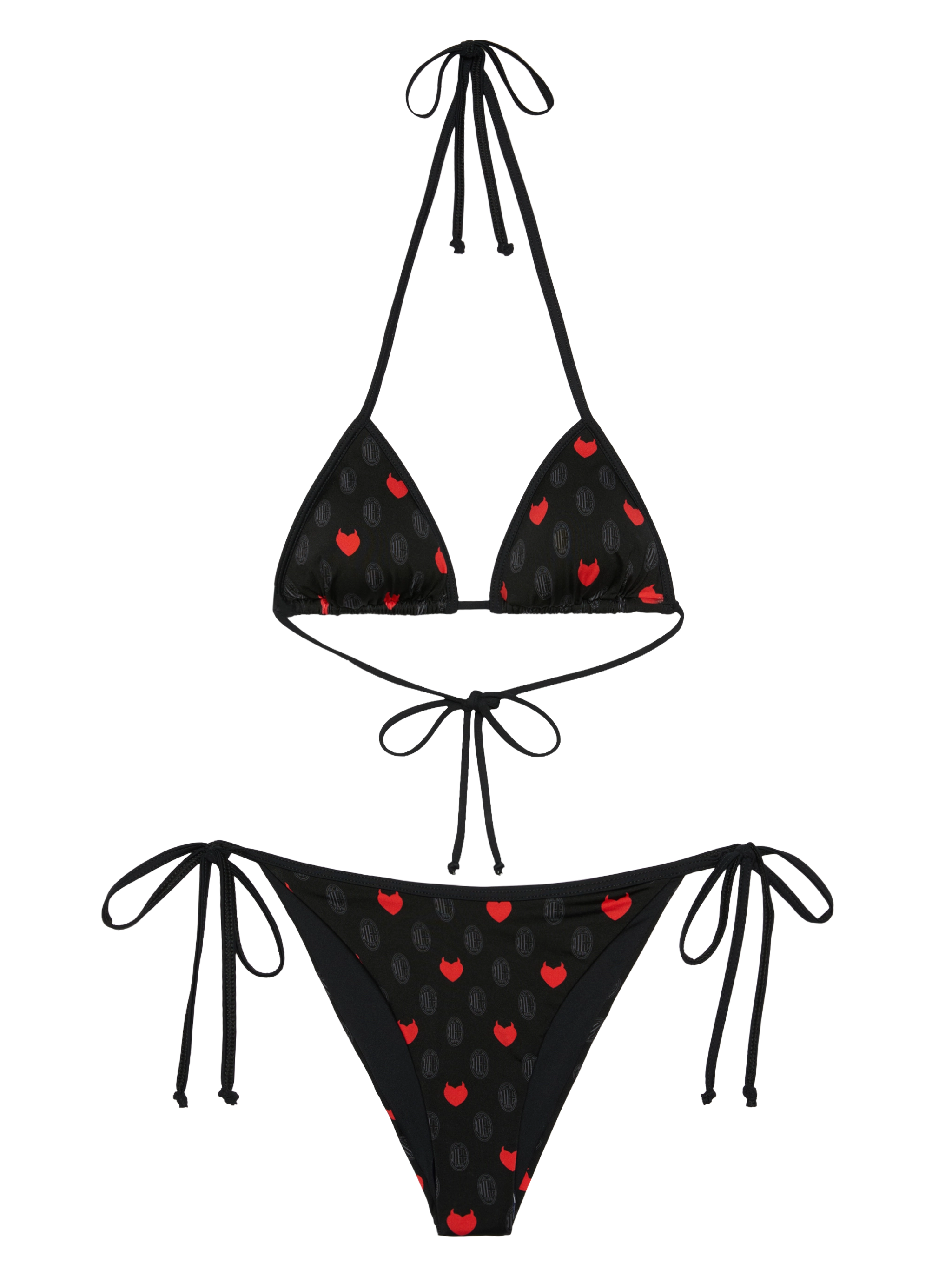 Maleah triangle bikini with Milan print | AC MILAN SPECIAL EDITION ...