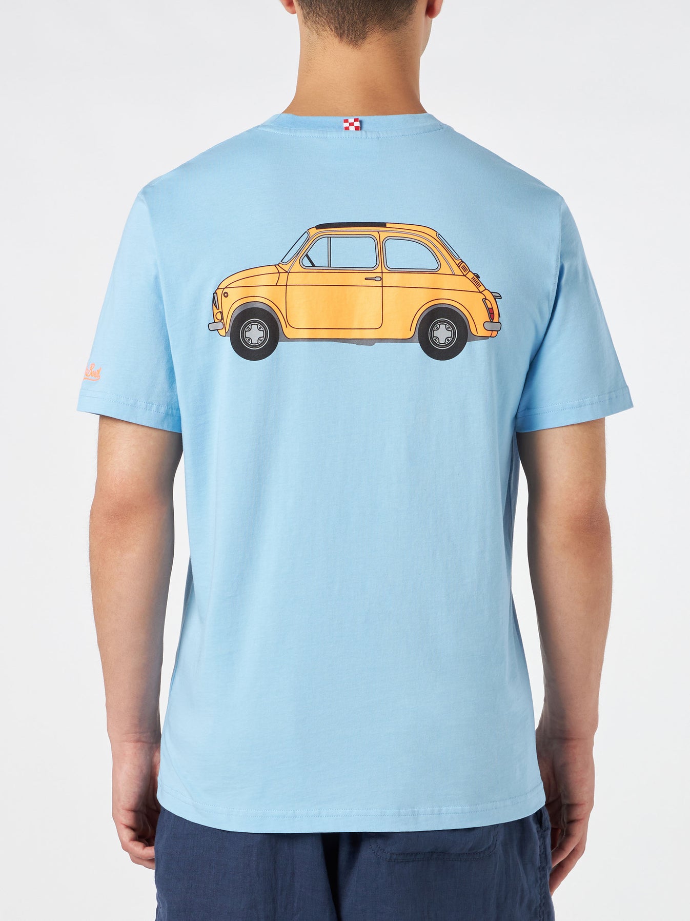 Herren-T-Shirt aus Baumwolle mit Fiat 500-Aufdruck | FIAT 500© SONDERE ...